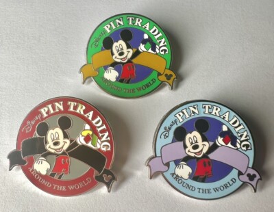 Disney Pins Lot Of 3: Hidden Mickey Pin Trading Around The World 2008 ...
