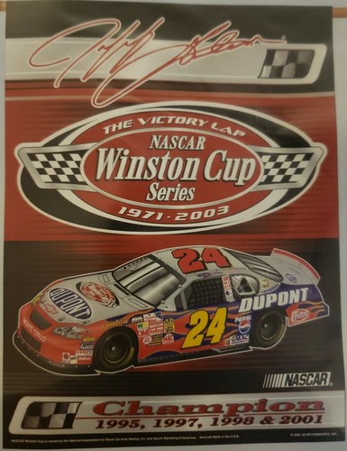 NASCAR Jeff Gordon Winston Cup 27" x 37" Indoor/Outdoor Banner Flag NEW ...