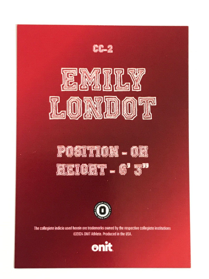 2024 Onit Athlete Ohio State Volleyball Emily Londot College Colors ...