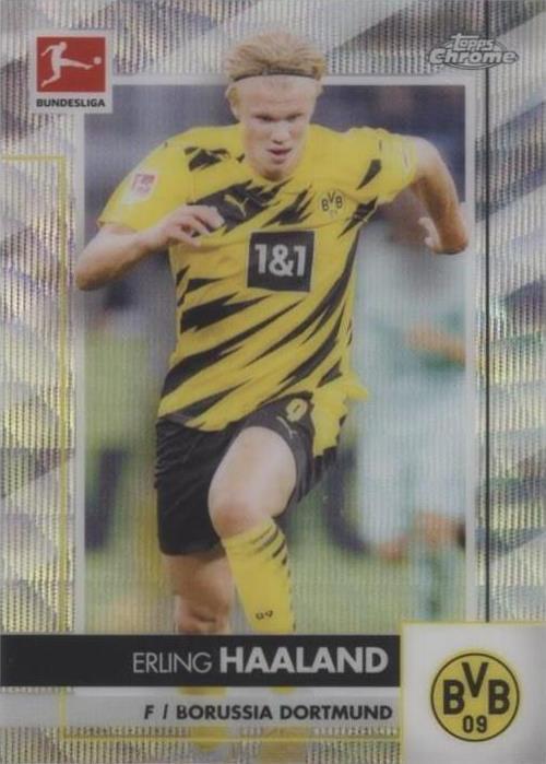 2020-21 Topps Chrome Bundesliga - Erling Haaland #32 Silver Wave ...