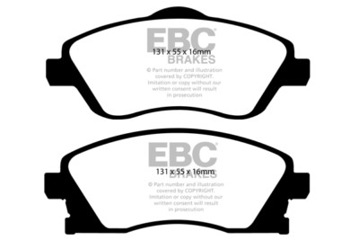 EBC Ultimax Front Brake Pads for Opel Corsa 1.7 TD (ABS) (75 BHP) (2002 ...