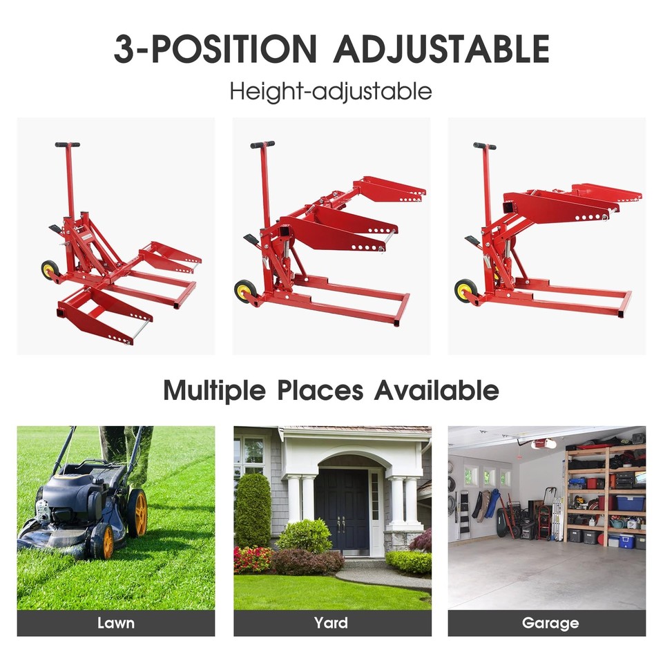 Lawn Mower Jack Lift For Riding Tractors 550 Lbs Capacity Lawn Tractor ...