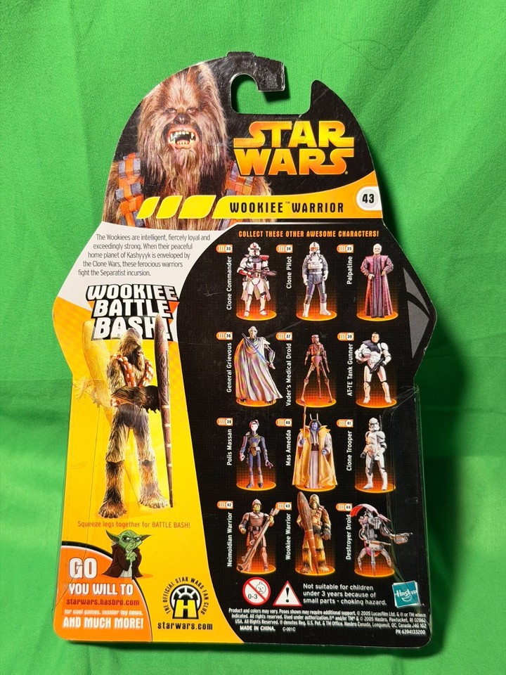 Wookie Warrior #43, Star Wars Revenge of The Sith Action Figure, Hasbro ...