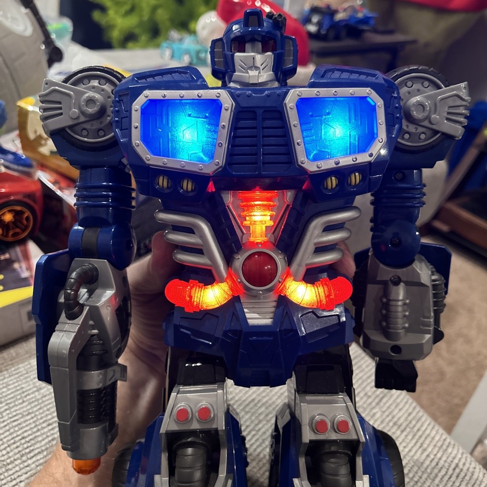 2012 Hap-P Kid Toys Large Walking And Talking Transformer Robot 14 ...