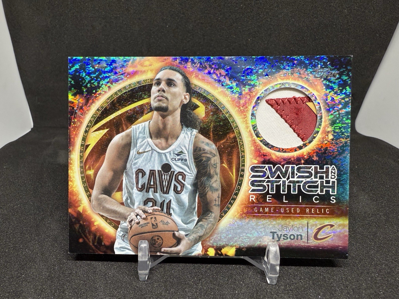 2025-26 Topps - Swish and Stitch Relics Jaylon Tyson #SST-JTY Platinum ...