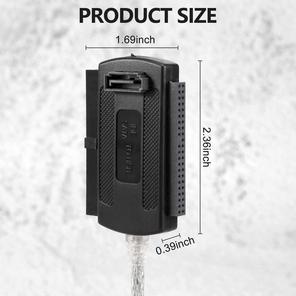 USB 2.0 Cable Male USB a IDE Adaptateur Convertisseur Cable d ...