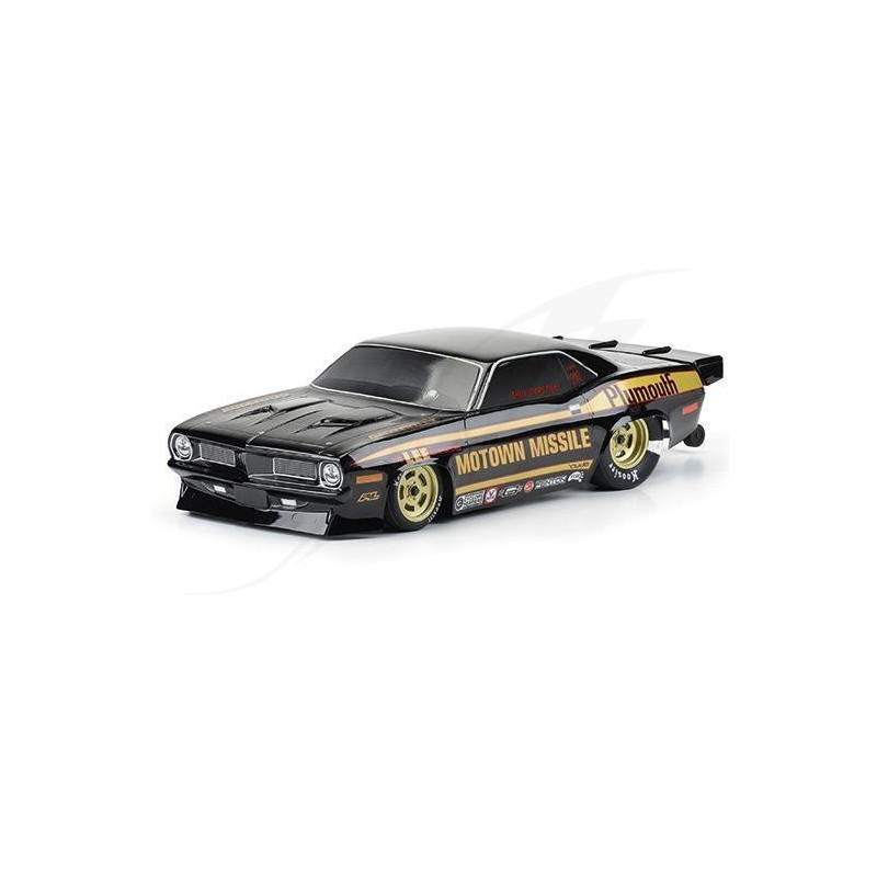 [FR] Proline Carrozzeria 1/10 Short Course Nera 1972 Plymouth Barracuda ...