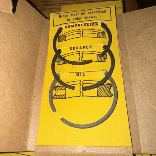 New Clinton air cooled gas engine Ring Set # 3048 Std Narrow Oil Ring ...