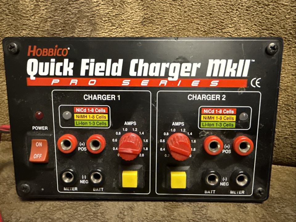 Hobbico Quick Field Charger Pro Series HCAM3000/ Untested/Parts Read ...
