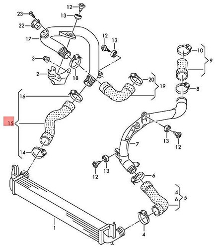 Genuine VW SEAT SKODA Polo Derby Vento-IND Pressure Hose 6R0145834C | eBay