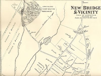 Bellmore Merrick NY 1873 Map with Homeowners Names Shown | eBay