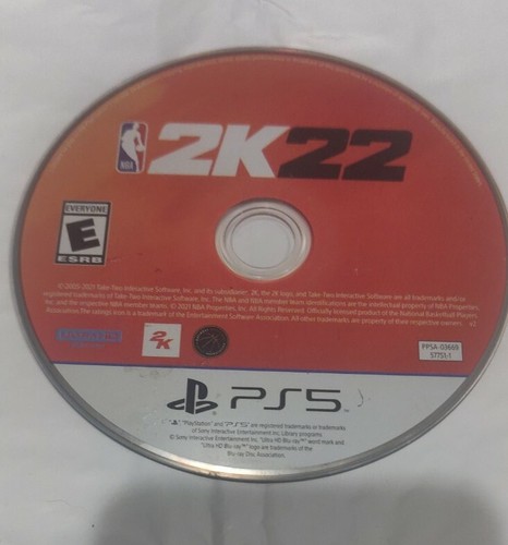 NBA 2K22 - Sony PlayStation 5, DISC ONLY PS5 Game PS5 Disk Only ...