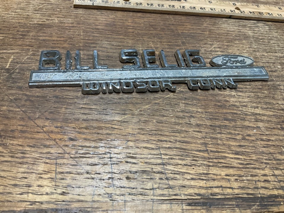 Dealership Name Badge Emblem Vintage Bill Selig Ford Windsor ...