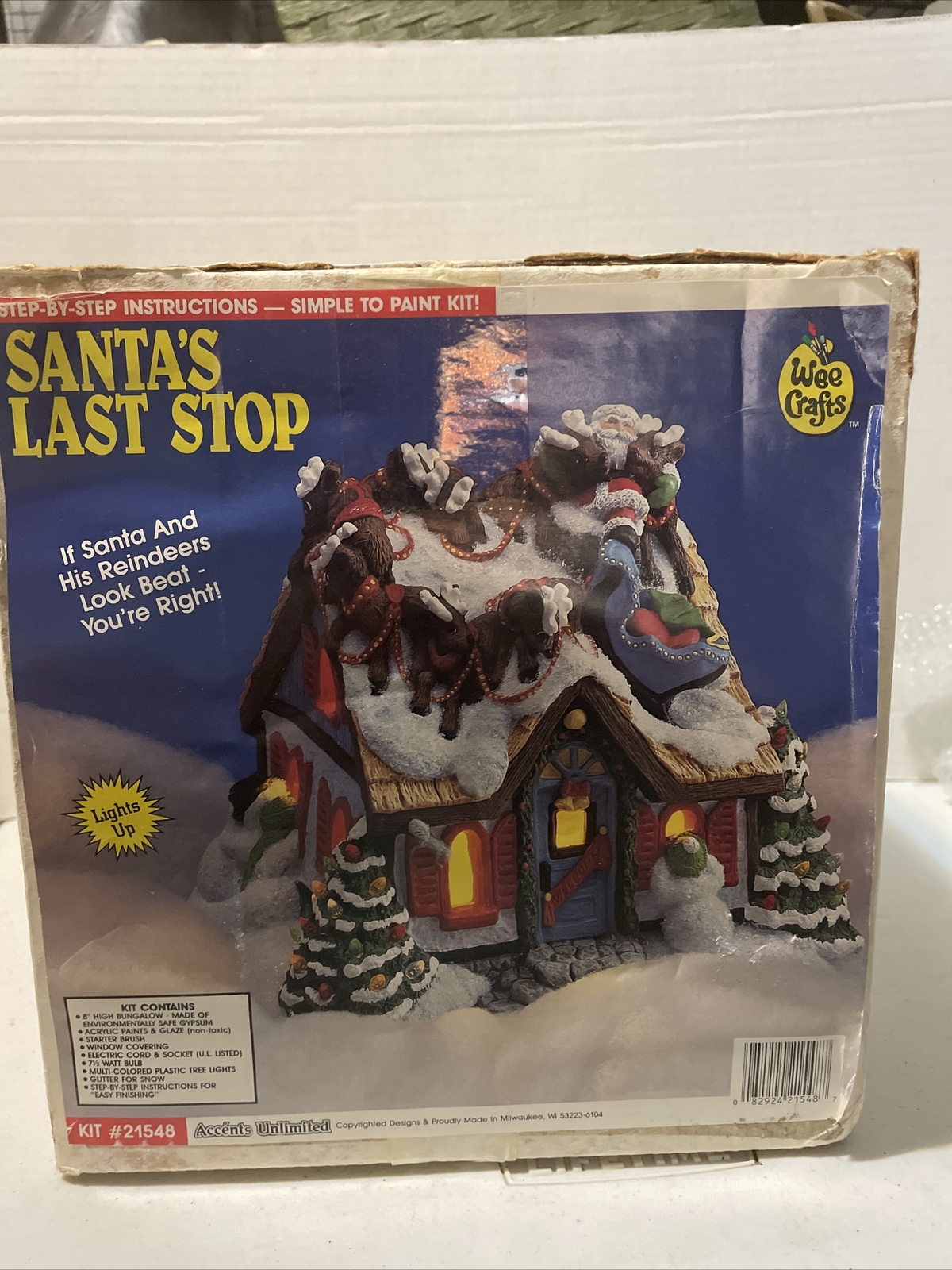 Wee Crafts : "SANTA'S LAST STOP" - Christmas FINISHED Painted Kit ...