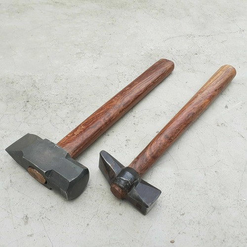 Heavy Iron Hammer Blacksmith Wooden SET OF 2 hammer SKAS07 | eBay
