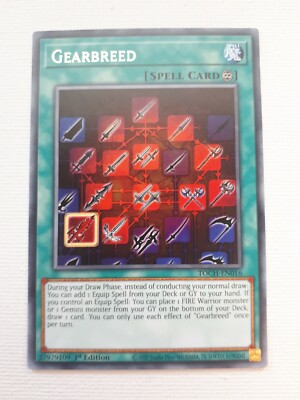 YUGIOH TCG Gearbreed TOCH-EN016 | eBay