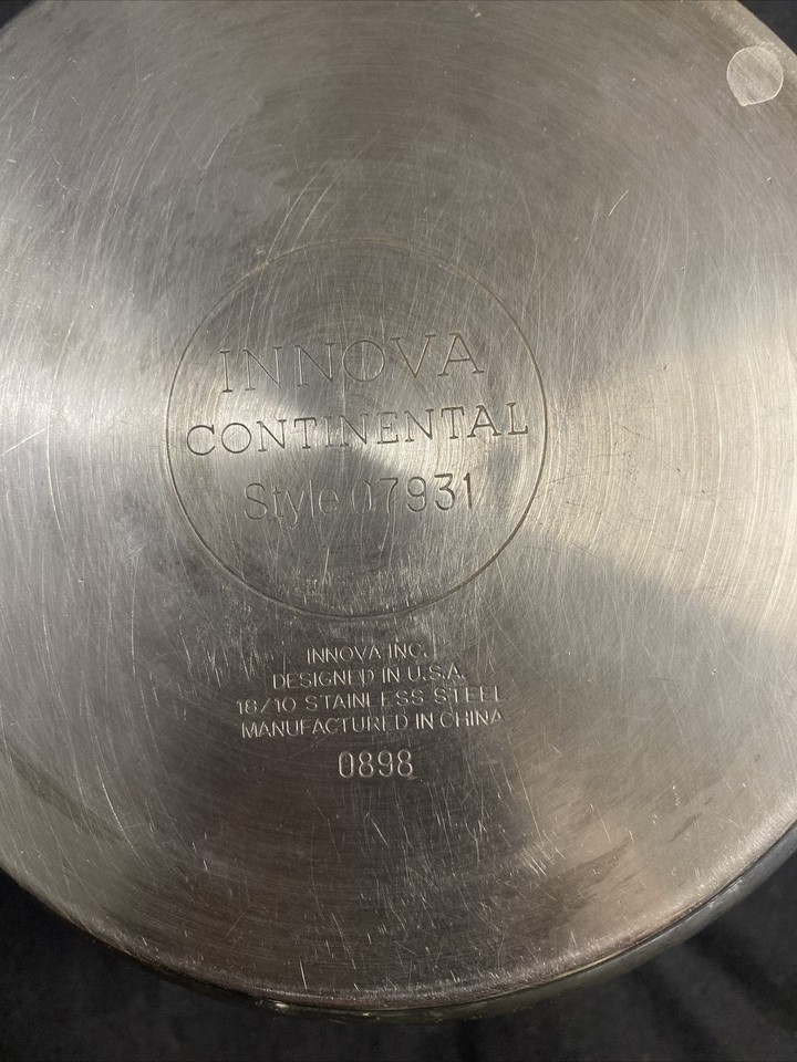 innova continental stainless steel 4 Cup Pan With Glass Vented T-Fal ...