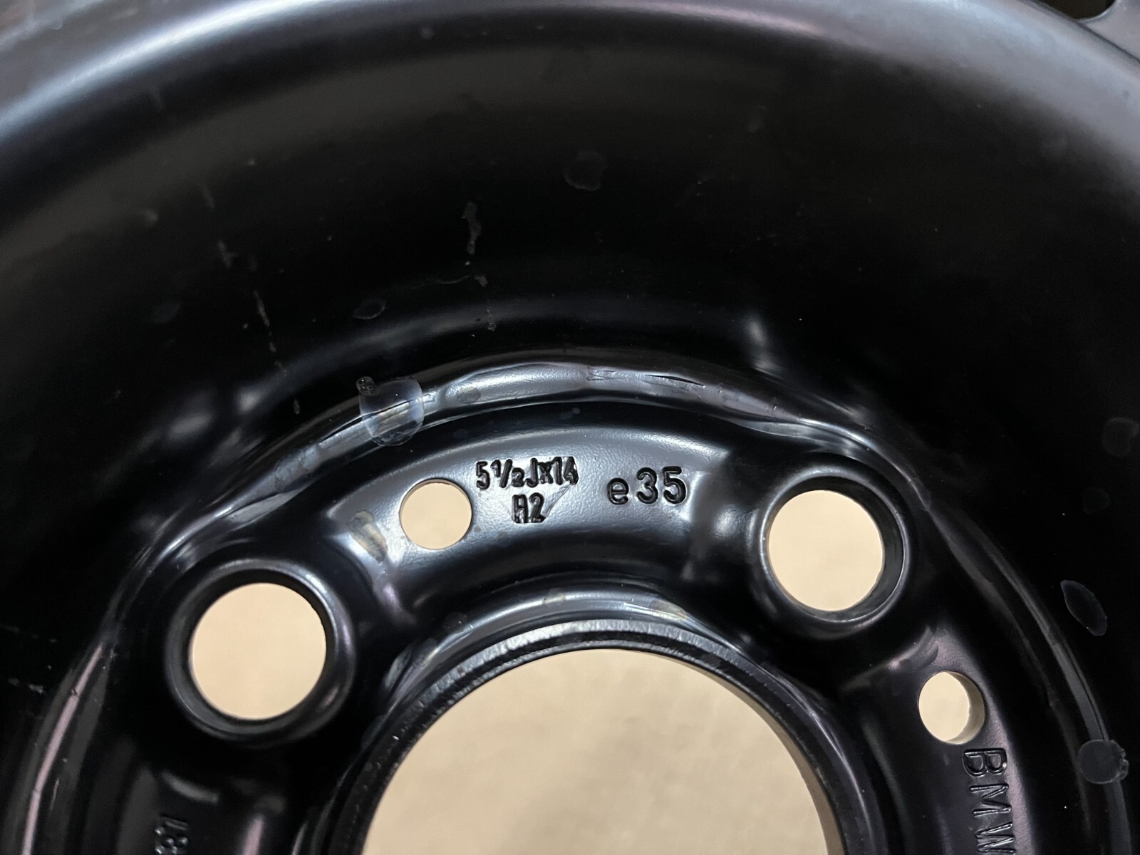 BMW E30 OEM 4x100 14'' ET35 5,5J Steel Rim | eBay