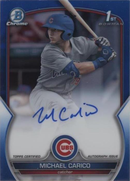 2023 Bowman Draft - Chrome Prospect Autographs Michael Carico #CDA-MCA ...