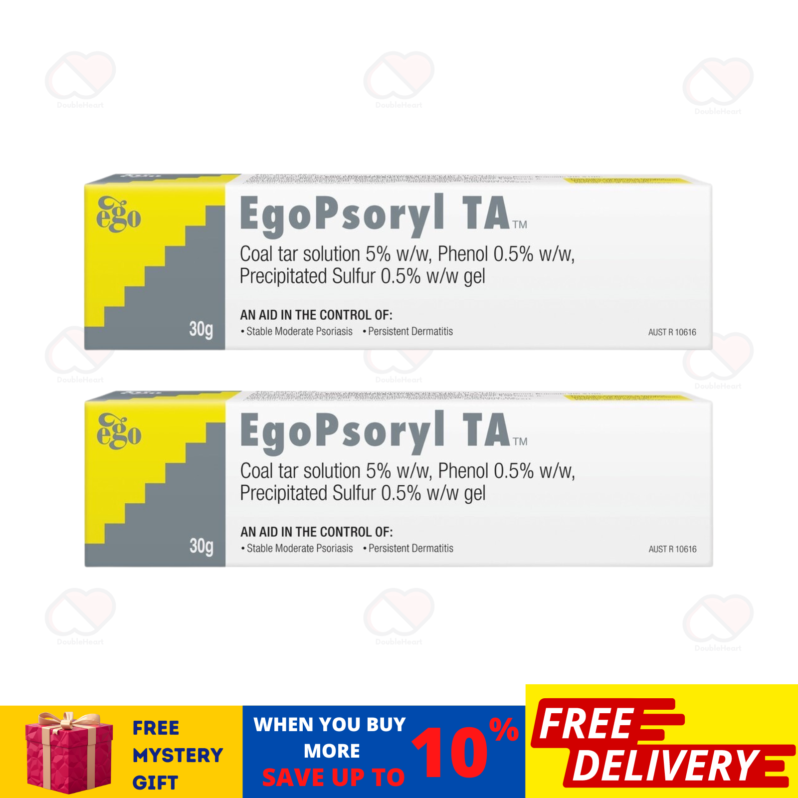 2 X Ego EgoPsoryl TA 30g Control Psoriasis & Persistent Dermatitis FREE ...