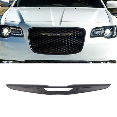 Matt Front Grille Badge Emblem Logo Frame Cover Trim For Chrysler 300 ...