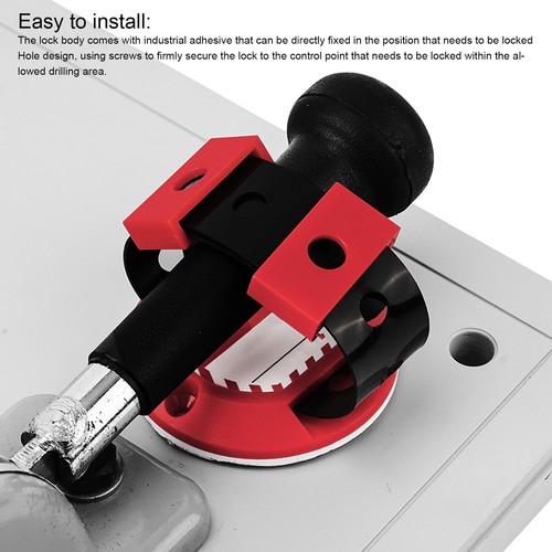Electrical Panel Handle Lock Insulated Safety Lock For 8 To 16mm Handle ...