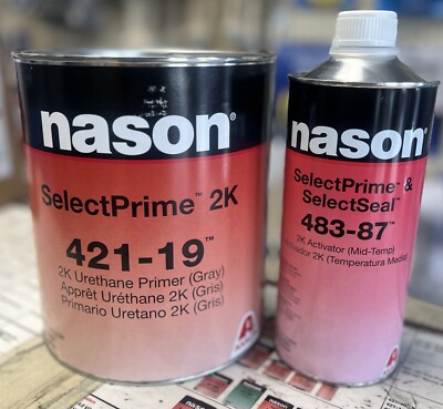 NASON Select-Primer Gallon Kit 2K 421-19 Mid Temp 483-87 Activator Gray ...