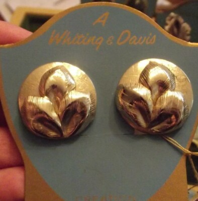 Vintage Whiting & Davis Clip Earrings | eBay