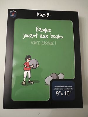 Case Flap Black Hihihi Country Basque for Shelves Of 9-10 Inch | eBay ...