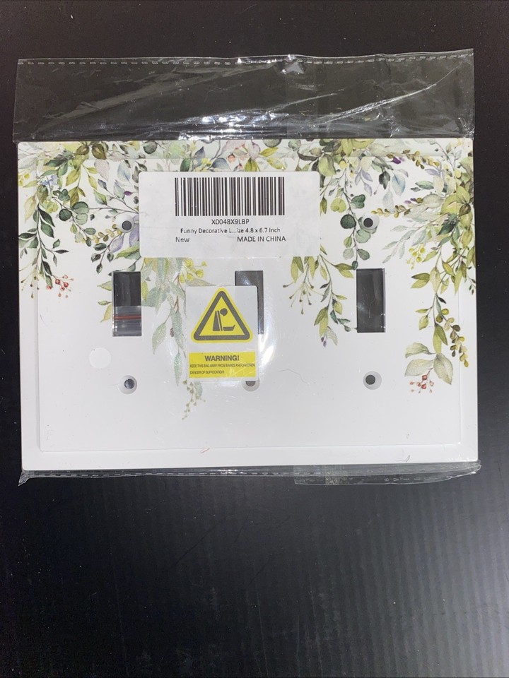 Light Switch Plate Green Eucalyptus Leaves- 3 Gang Wall Plate Triple | eBay