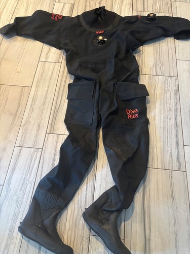 Dive Rite Serie 905 Dry Suit w/ 7mm Hood and Gloves - Size S | eBay