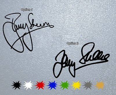 STICKER PEGATINA DECAL VINYL Barry Sheene Signature | eBay