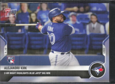 2021 Topps Now #154 Alejandro Kirk Rookie Toronto Blue Jays Print Run ...