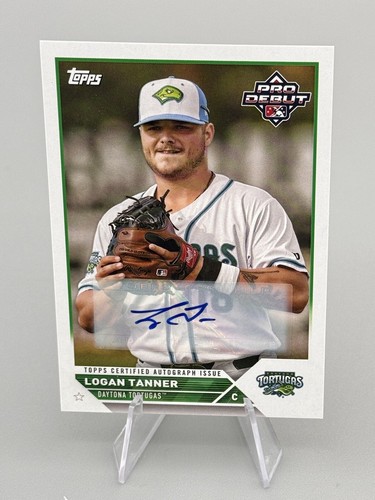 Logan Tanner 2023 Topps Pro Debut Autograph Card # PD-52 DAYTONA ...