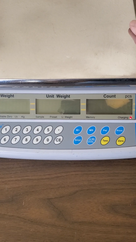 Adam Counting Weigh Scale CBC 70a 70lb Capacity Tested Working Serial ...