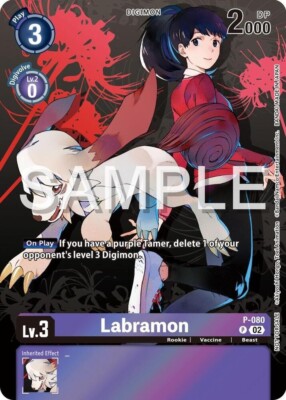 Labramon Alternate Art Foil - P-080 NM - Digimon TCG | eBay