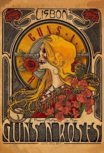 Guns N Roses 13" x 19" Re-Print Music Concert Poster | eBay