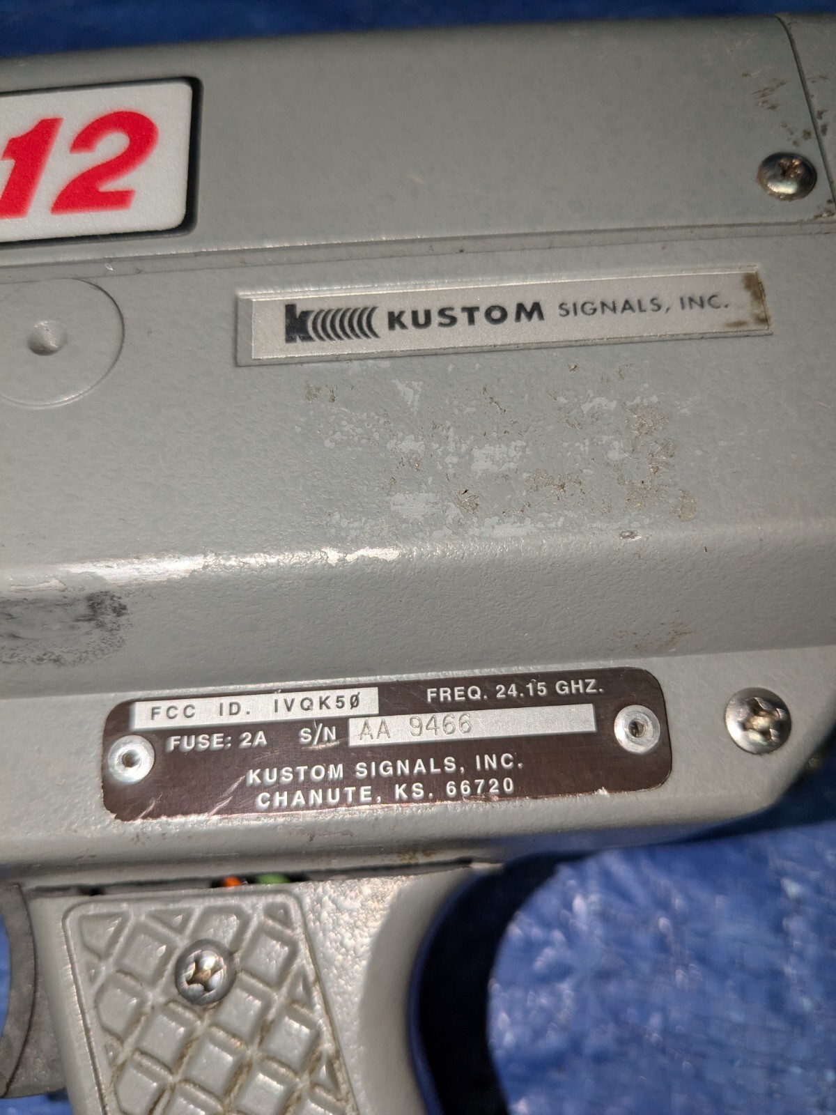 Kustom Signals Hr-12 HR12 K Band MPH Actual Moving Stationary Police ...