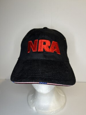 NRA Stand And Fight Hat Black With Red White And Blue Brim | eBay