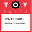 89745-0k010 Toyota Battery Transmitter 897450K010 Genuine OEM Part for ...