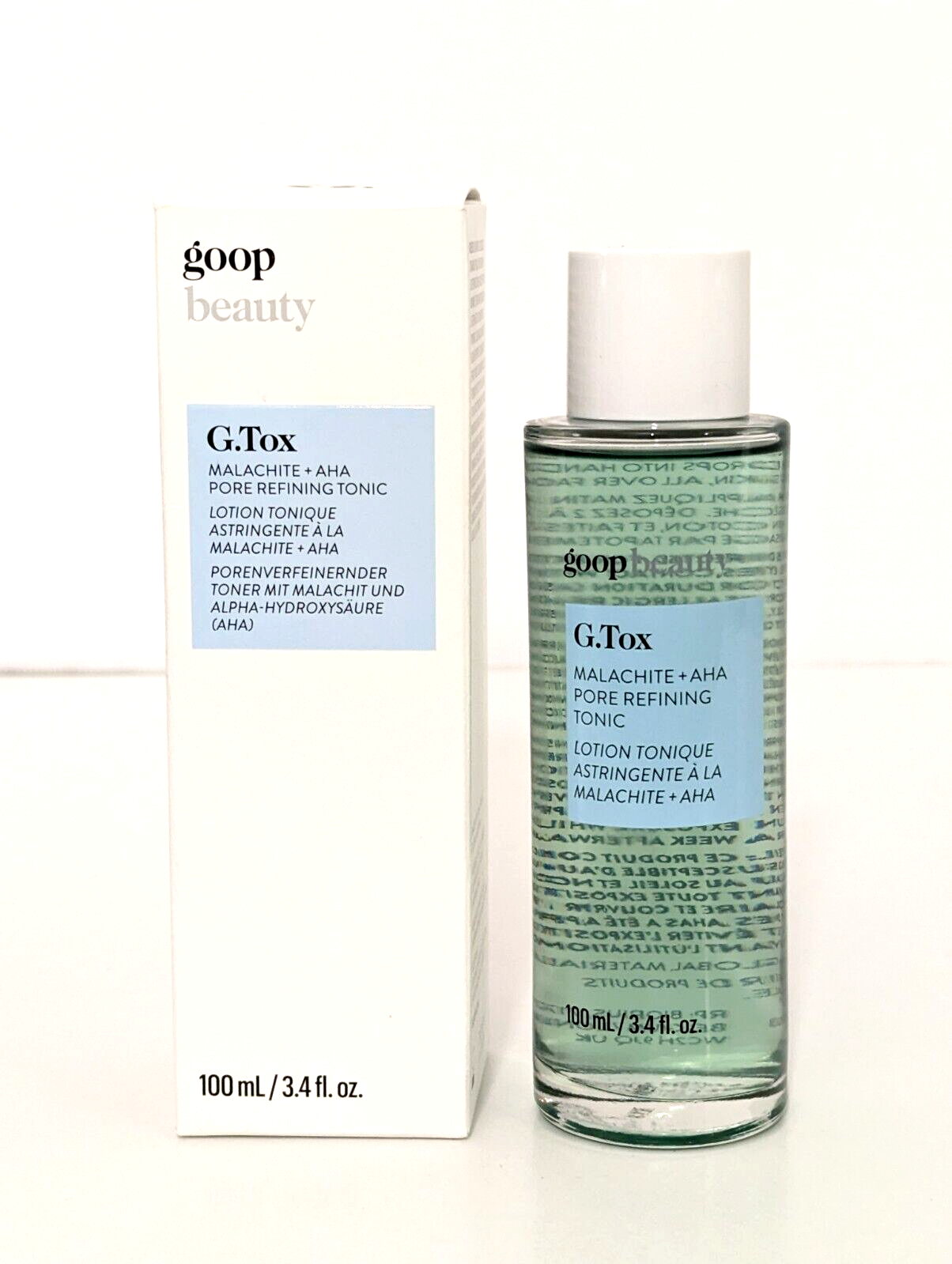GOOP BEAUTY G.Tox Malachite AHA Pore Refining Tonic 3.4oz for sale ...