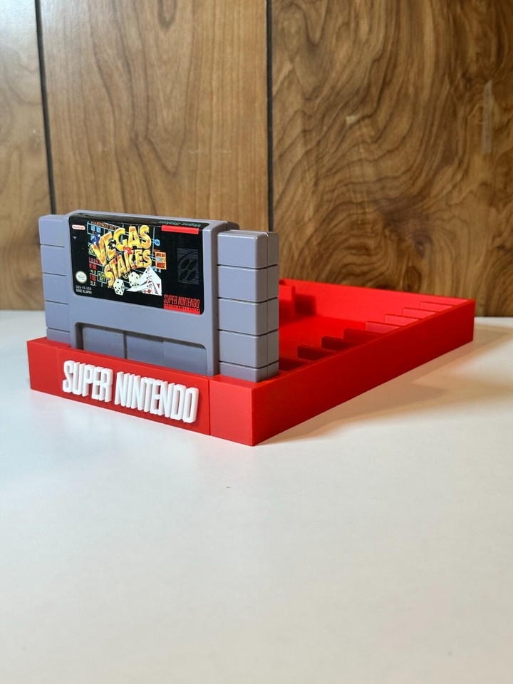 Super Nintendo SNES Game Holder - Tray Holds 10 Game Cartridges ...