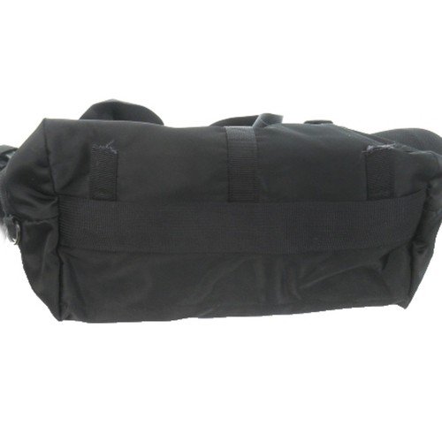 Luggage Label Shoulder Bag Nylon Logo Black AO15 Used ...