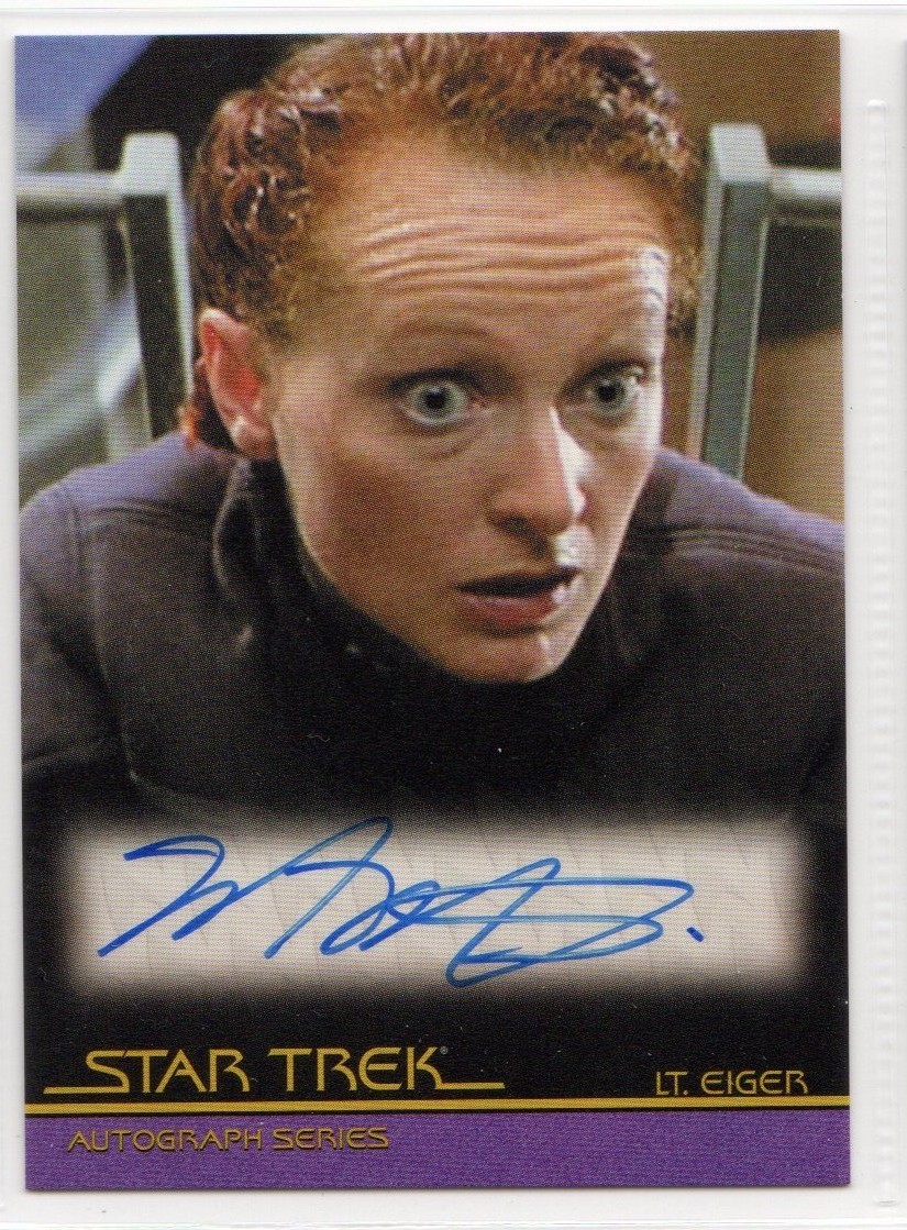 Star Trek Quotable Movies Autograph Card Marnie McPhail/Lt Eiger A79 | eBay