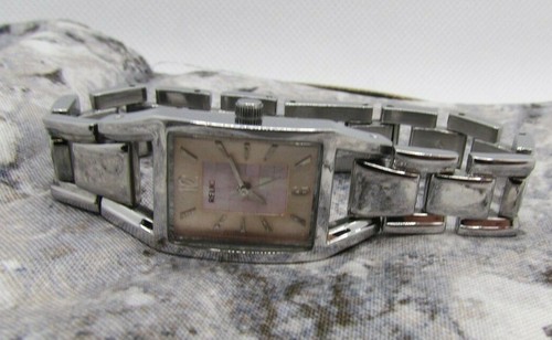 RELIC Watch Silver Tone Bracelet Pearlized Inlay Face New BATTERY | eBay