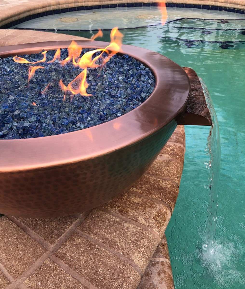 Fire Pit Water Feature Fire And Water Elements Landscaping Network