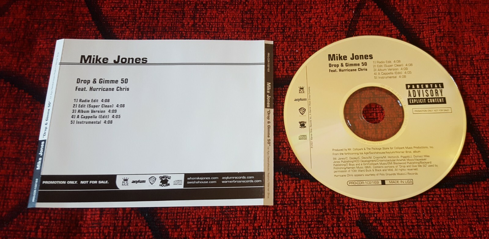 MIKE JONES Feat. Hurricane Chris ** Drop & Gimme 50 ** 2007 USA PROMO ...