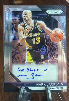 2018 Prizm Autograph God Bless! #S-MJK Mark Jackson Knicks Pacers Jazz ...