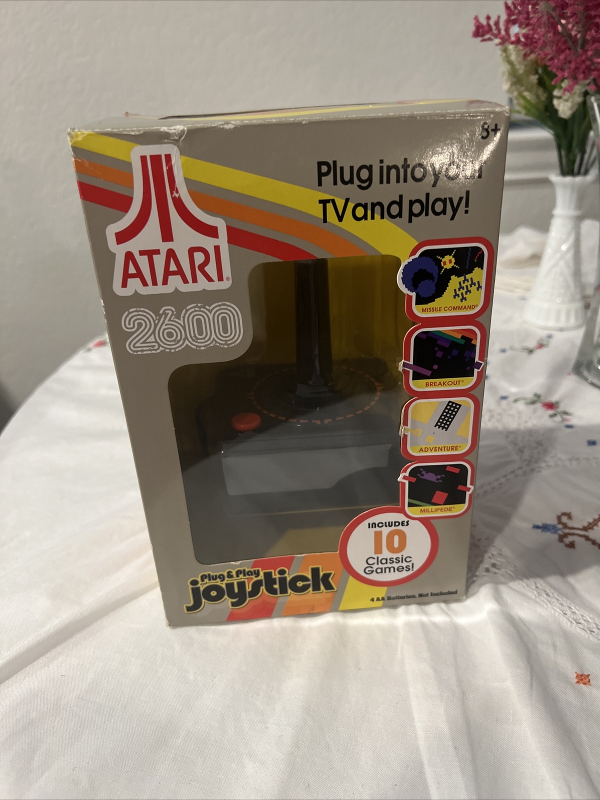 NEW, SEALED - ATARI 2600 Plug & Play Joystick 10 in 1 Classic Arcade ...