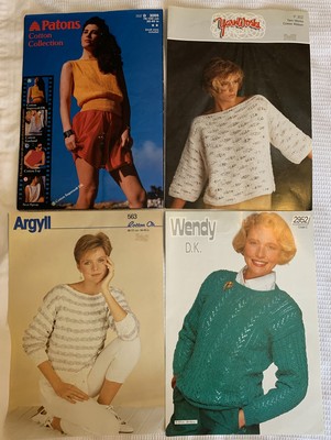 Bundle Of 11 Original Vintage Ladies Knitting Patterns | eBay